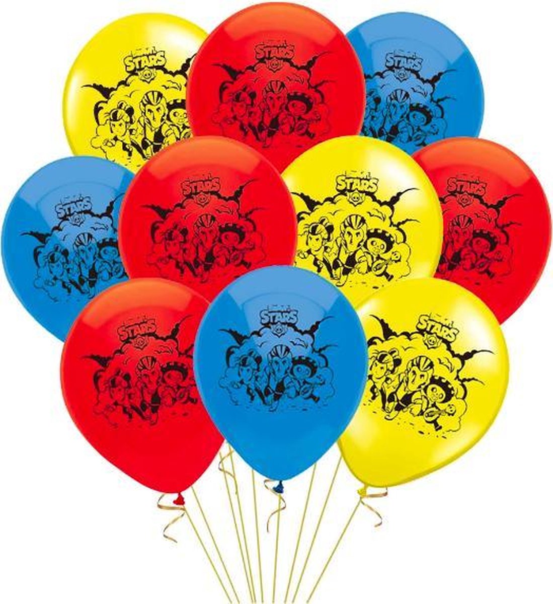 ProductGoods - 10x Brawl Stars Ballonnen Verjaardag - Verjaardag ...