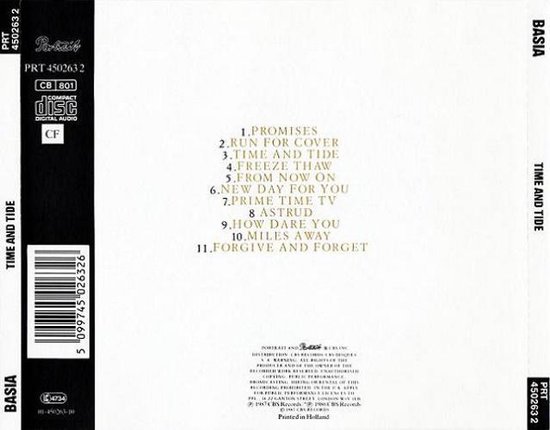 Time & Tide, Basia | CD (album) | Muziek | bol.com