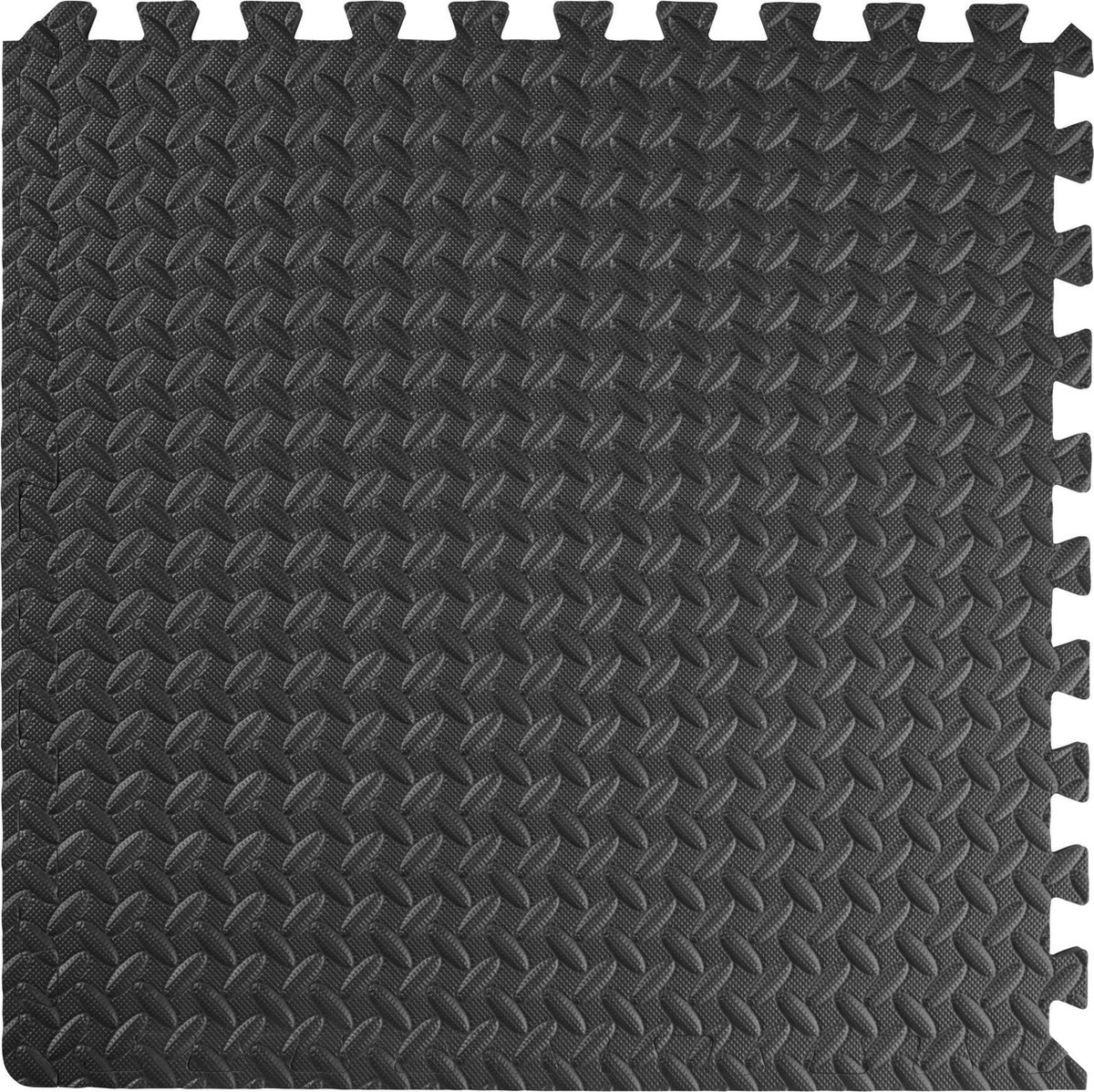 tectake - Set van 24 beschermingsmatten zwart - 404133 | bol