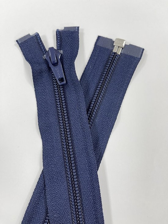 YKK rits spiraal, Deelbaar spiraal rits 50 cm Blauw | bol.com