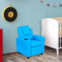 Kinderfauteuil Mini voor 3-6 jr. met ligfunctie Blauw - Kinderstoel ...
