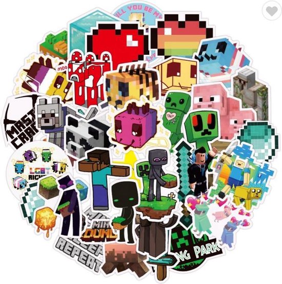 Minecraft stickers - 50 Stuks - Minecraft - Minecraft switch - Stickers ...