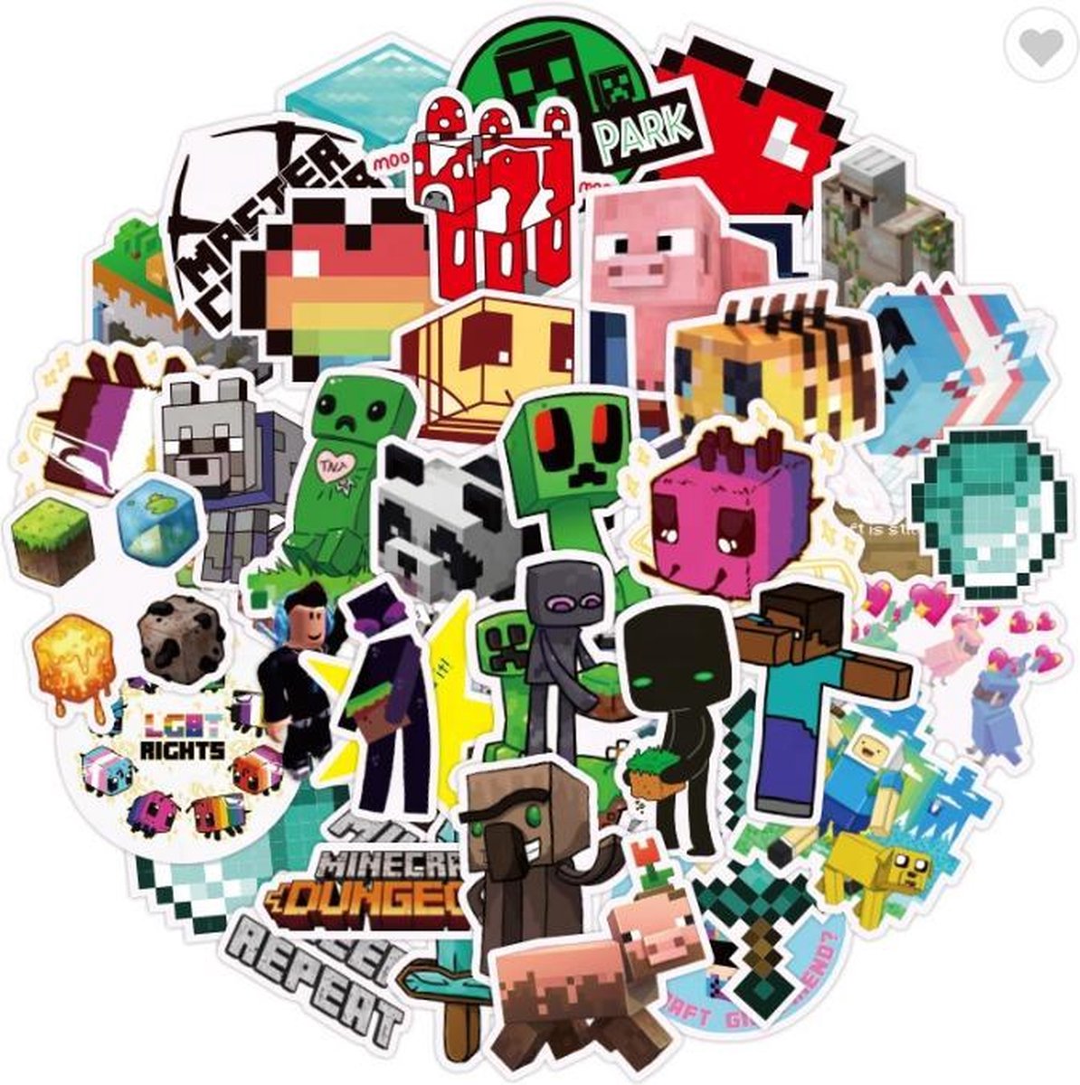 Minecraft stickers - 50 Stuks - Minecraft - Minecraft switch - Stickers ...