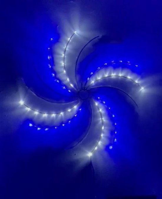 Kerstverlichting - sier verlichting - ster - blauw - wit - 4 standen ...