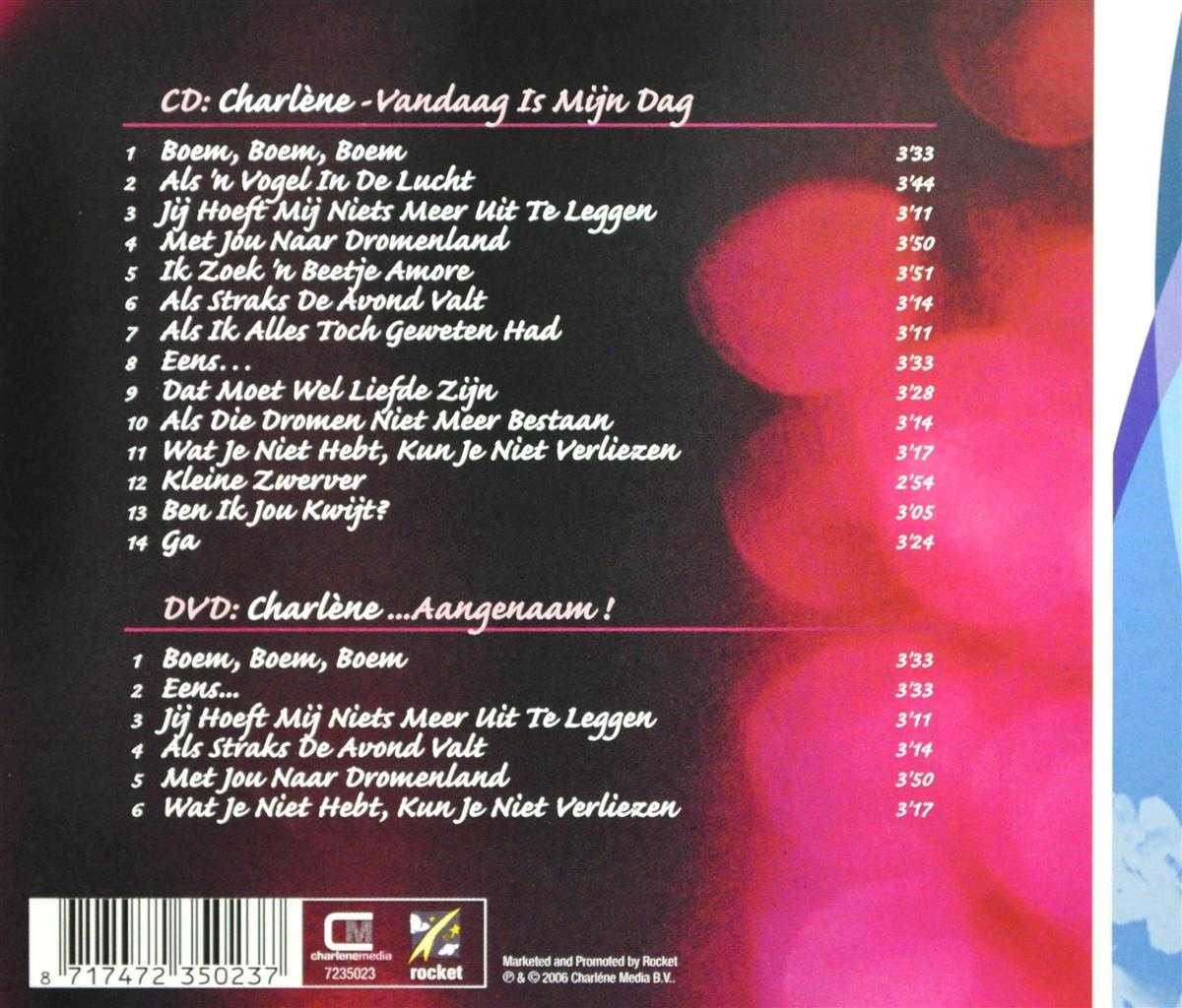 Charlene - Vandaag Is Mijn Dag (CD | DVD), Charlene | CD (album ...