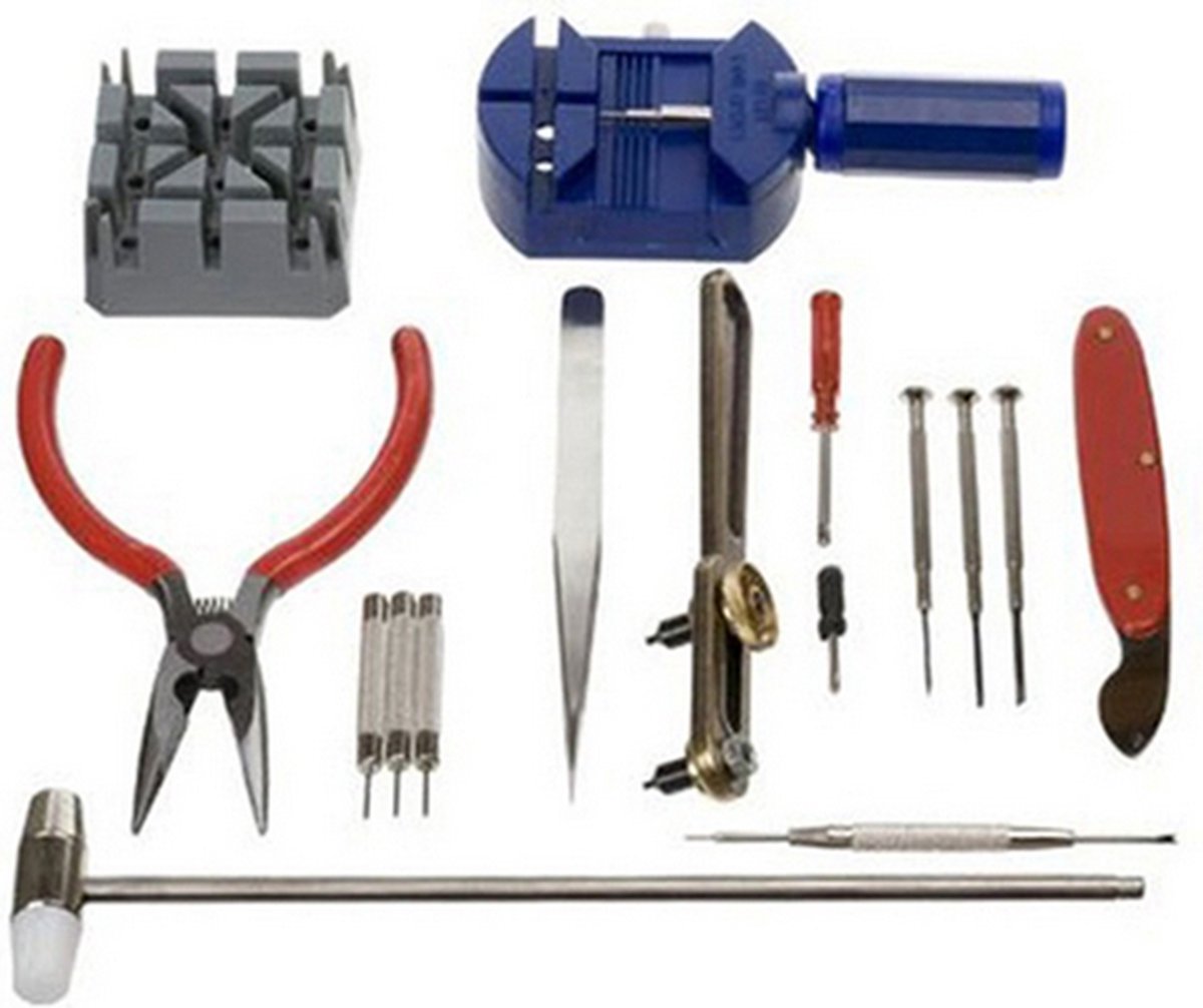 Gereedschapset Tools voor horloge horlogemaker gereedschap 16 stuks | bol