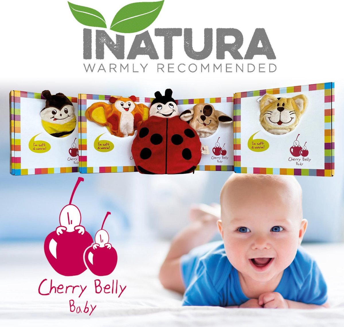 Cherry Belly - Baby Bij - Warmtekussen - 100% natuurlijk lijnzaadkussen ...