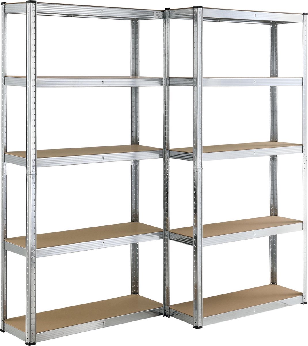Magazijnrek set van 2 180x90x30 cm max 175 kg/ plank | bol.com