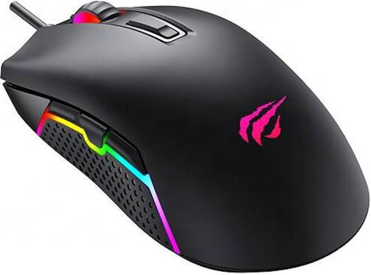 Havit - Game Muis - 3600 DPI - Gaming Muis - RGB Verlichting - Zwart ...