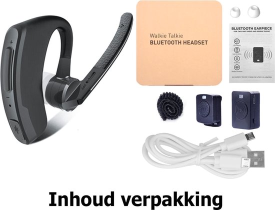 Bluetooth Portofoon en Mobiel Smart-Phone Headset voor Baofeng ...