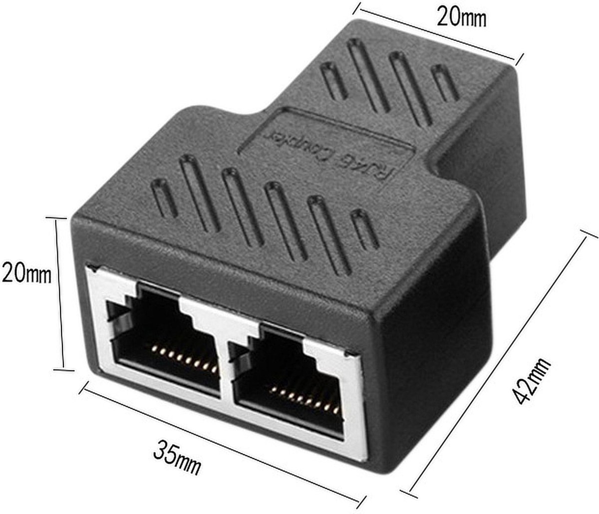 Netwerk splitter | Lan splitter | Geschikt voor UTP / FTP / RJ45 / ISDN ...