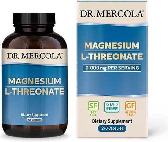 Dr. Mercola - Magnesium L-Threonate - threonaat - Magtein - 2000 mg ...