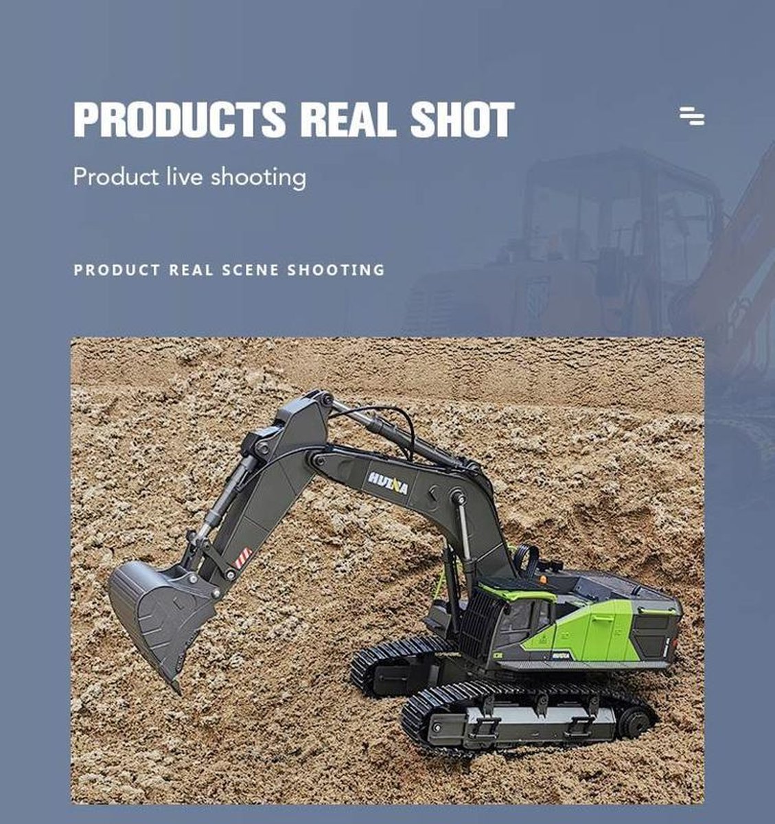 RC Rupskraan - Op afstand bestuurbare graafmachine - Radiografisch - RC ...