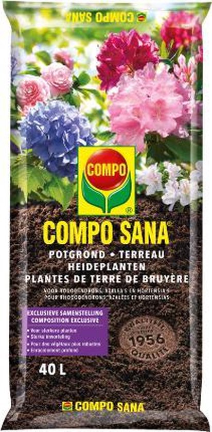 COMPO SANA Potgrond Heideplanten - incl. meststof met 100 dagen werking ...