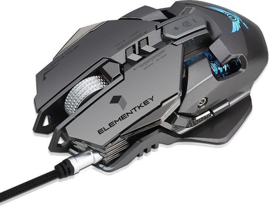 Elementkey Xero Gaming Muis – Gaming 3200 DPI Optische Programeerbaar ...