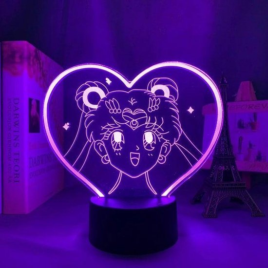 Anime LED Lamp Kawaii Nieuwe RGB LED Nachtlampje Lovely Anime Girl ...