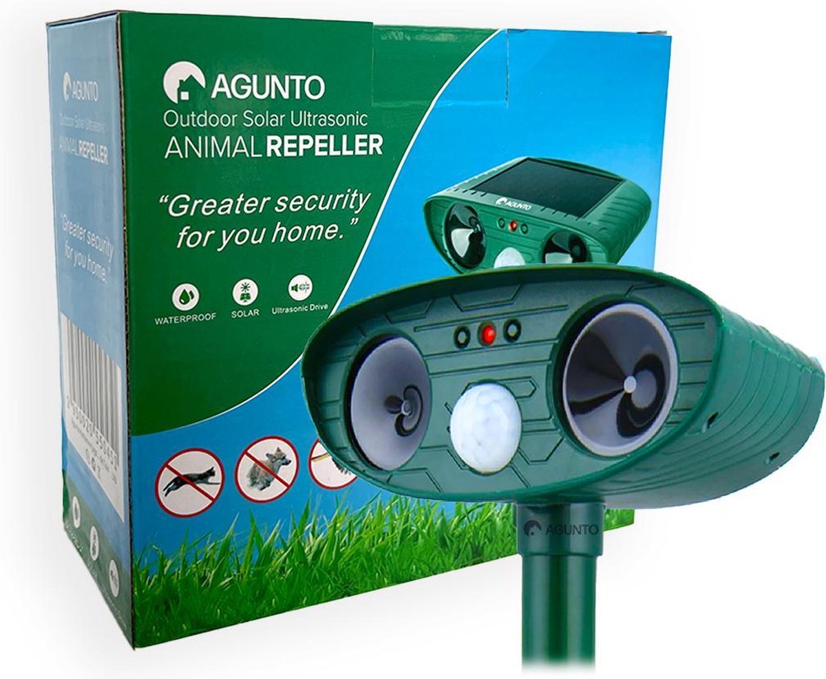 Agunto Kattenverjager - Marterverjager - Zonne Energie - Ultrasoon ...