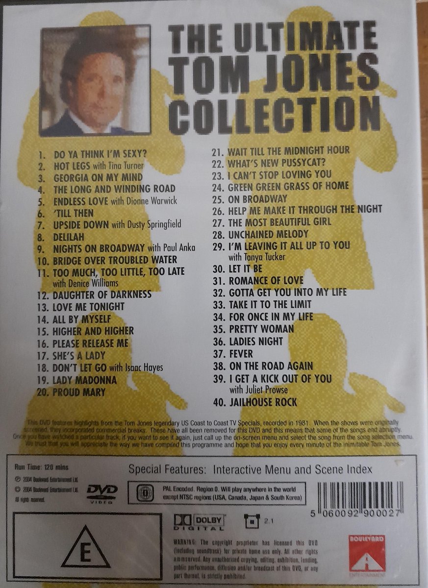 Tom Jones - The Ultimate Tom Jones Collection (Dvd), Tom Jones | Dvd's ...