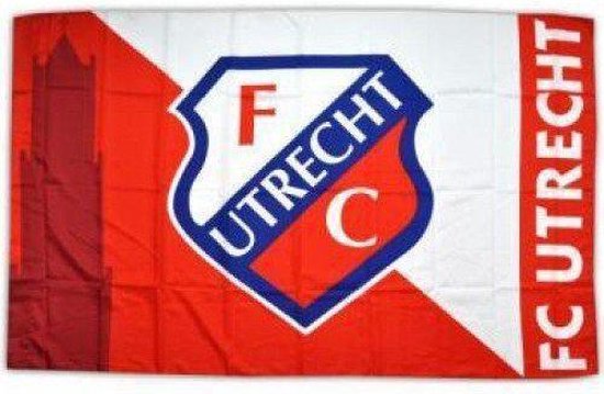 FC Utrecht Vlag - Domtoren - 90 x 140 cm - Rood | bol