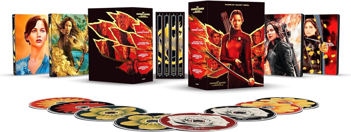 The Hunger Games Complete 4 Film Collection - 4K UHD + blu-ray - Import ...