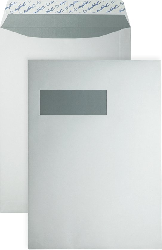 DULA EA4 Enveloppen - Akte envelop - Venster links - 220 x 312 mm - 25 ...