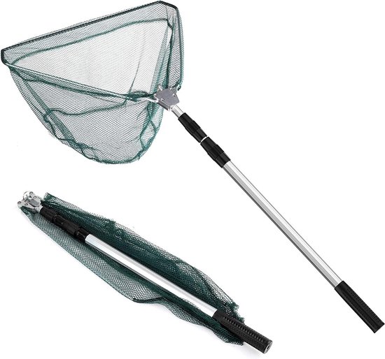 Opvouwbaar Visnet Telescopische Steel - Duurzaam Nylon - Veilig Visnet ...