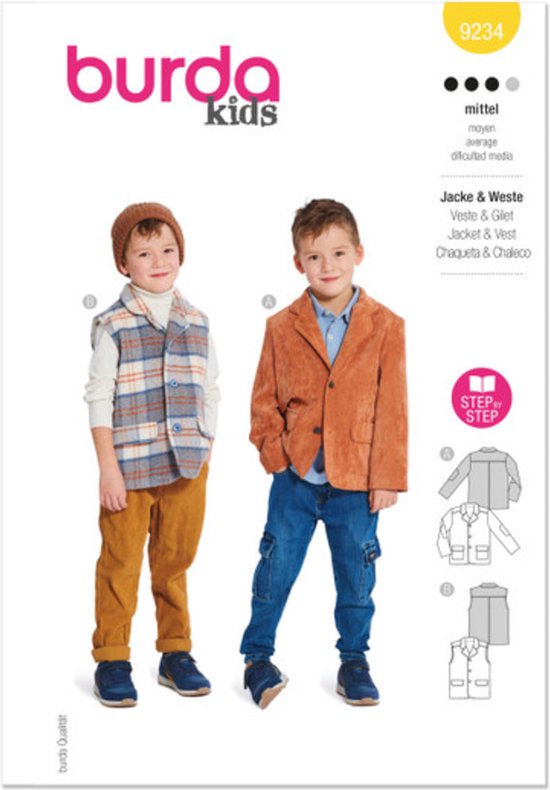 Burda nr.9234 maat 116 - 146 | bol