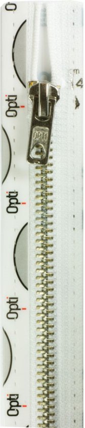 Opti 8055 M60 nikkelkleurige metaalrits 6mm niet deelbaar 16 cm wit | bol