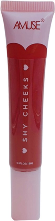 Amuse Shy Cheeks Liquid Blush - 06 Bold - Vloeibare Blush - 15 ml | bol