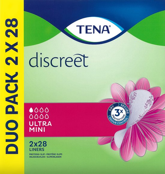 TENA Discreet Ultra Mini - inlegkruisjes voor urineverlies - 224 stuks ...