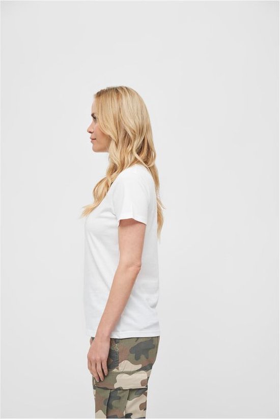 Brandit - Basic Dames T-shirt - S - Wit | bol