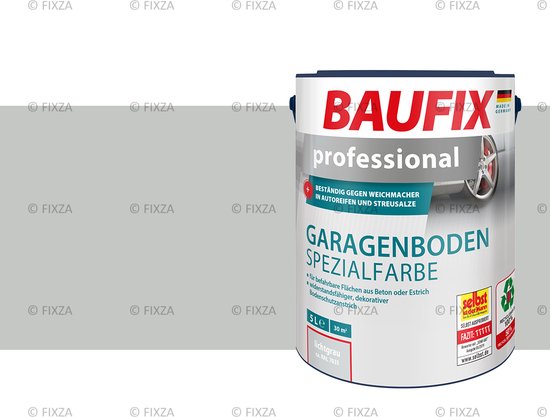 Baufix-Fixza Professionele garagevloerverf - Lichtgrijs - 5 Liter ...