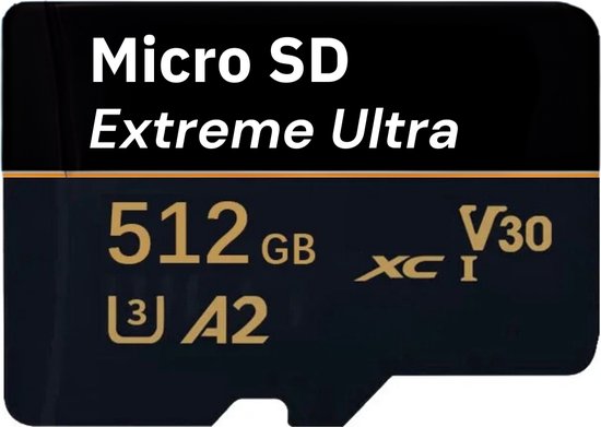 Micro-SD kaart - Geheugenkaart - Ultra Micro SDXC 512GB - met adapter | bol