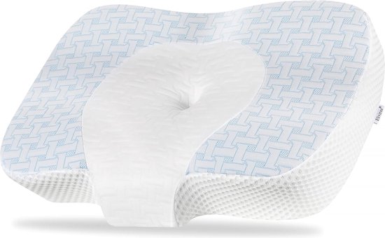 Orthopedisch Hoofdkussen voor Nekklachten - 2in1 - Ergonomisch Kussen voor Nekpijn - 4... | bol