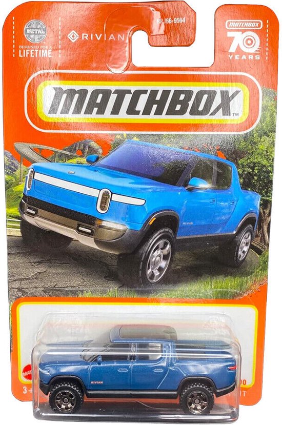 MATCHBOX RIVIAN R1T 38-100 BLUE (1:64) AUTO | bol
