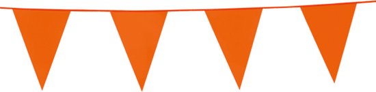 Oranje Holland plastic groot formaat vlaggetjes/vlaggenlijnen van 10 ...