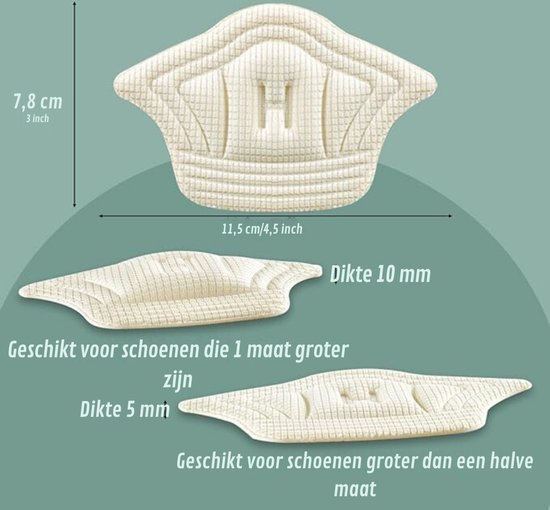 Hielkussen - Inzetstukken - Inlegzolen - Hielbeschermers - Voor Dames ...