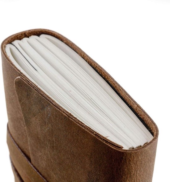 Writing Notebook - Handmade Leather Bound Daily Notepad for Men & Women ...