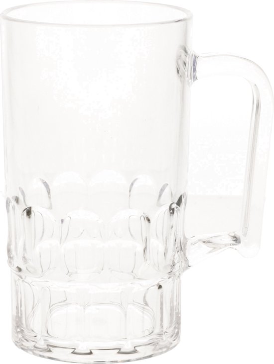 Bierpul/bierglas - 6x - 300 ml - transparant - onbreekbaar kunststof -... | bol