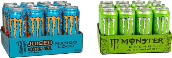 1x Monster Mango Loco / 1x Monster Ultra Paradise | bol