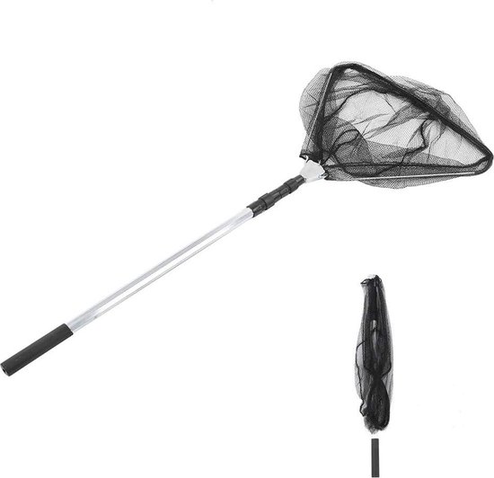 Opvouwbaar visnet met telescopisch aluminium steelhandvat - veilig ...