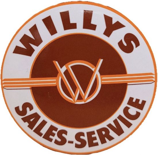 Willys Sales-Service Logo - Ronde Magneet 5,5cm | bol