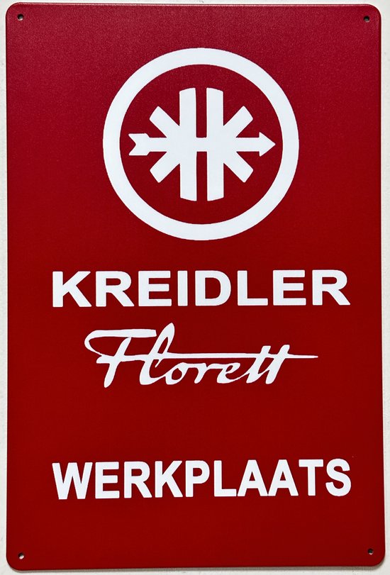 Kreidler Werkplaats Reclamebord van metaal METALEN-WANDBORD - MUURPLAAT - VINTAGE -... | bol