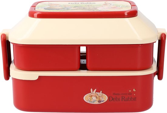 Lunchbox - Broodtrommel - Verschillend Delen - Met Bestek - Met ...