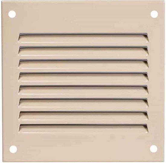 Metalen rooster 100x100mm beige - MR1010Y | bol