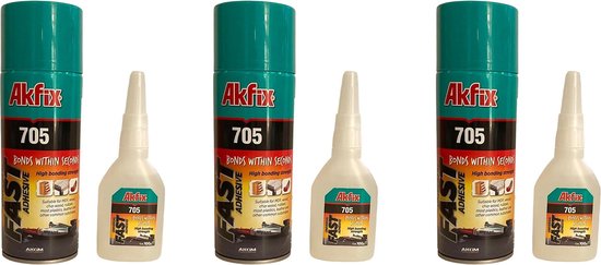 Akfix 705 300gr extra sterke professionele alleslijm met 1200 ml spray ...