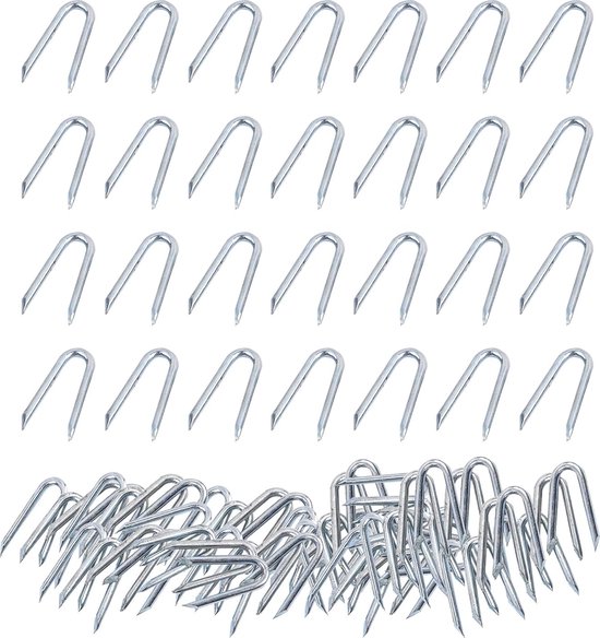 U-klem spijkers 100 stuks verzinktNetklemmen voor hekken en ...