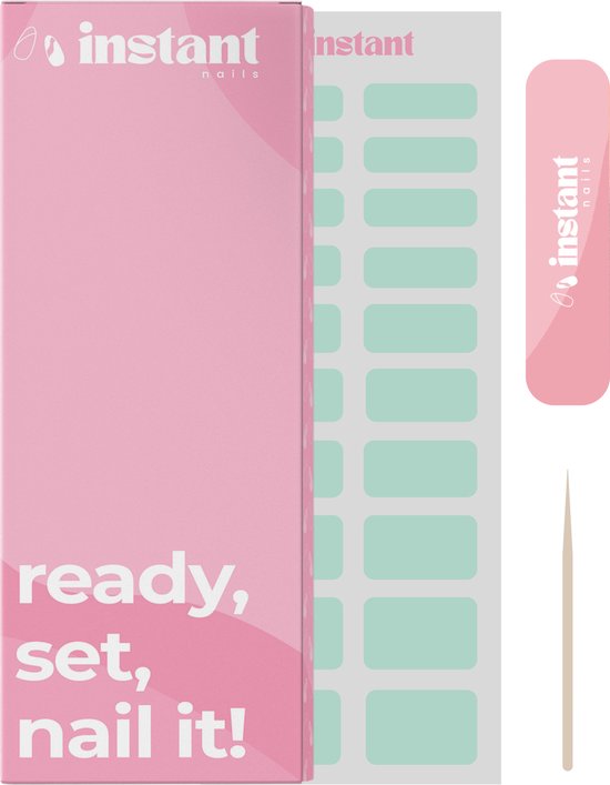 Nail wraps - Pastel green - Gel nail wrap - UV nail wraps - Gel nail ...