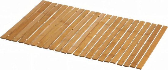 Opvouwbare antislip douchemat van natuurlijke bamboe voor douchebad ...