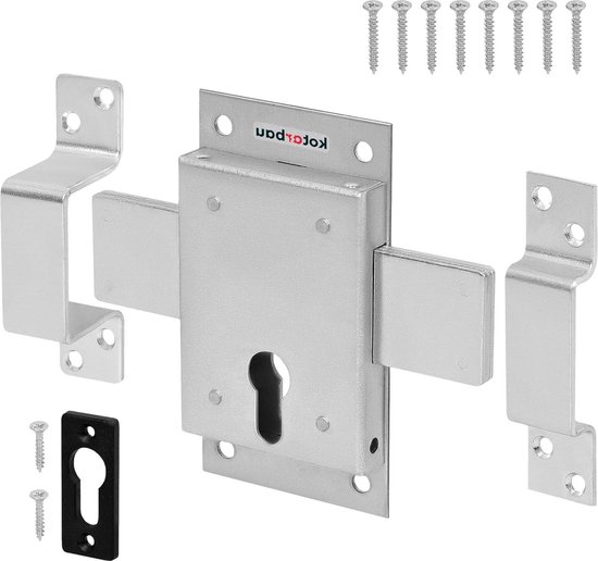 160 mm kastslot voor profielcilinder - extra schroefslot voor deur met ...